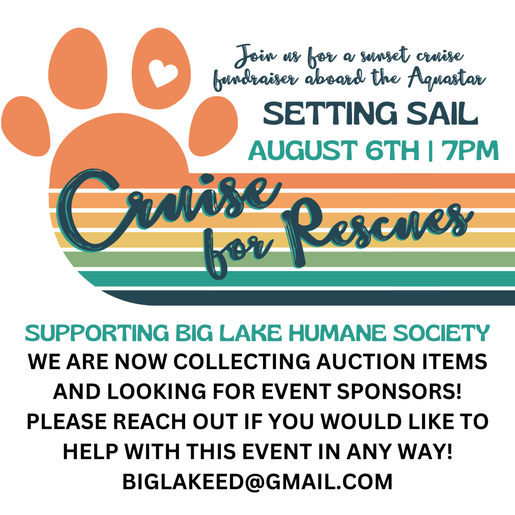 Upcoming Events - Big Lake Humane Society